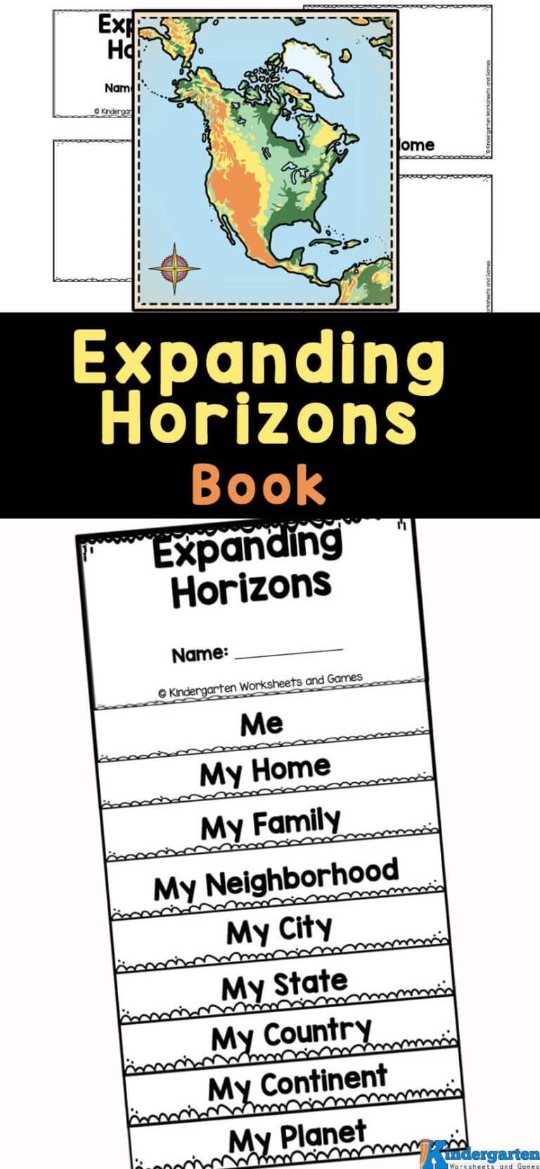 Where do I live Printable Activity for Kindergarten Geography