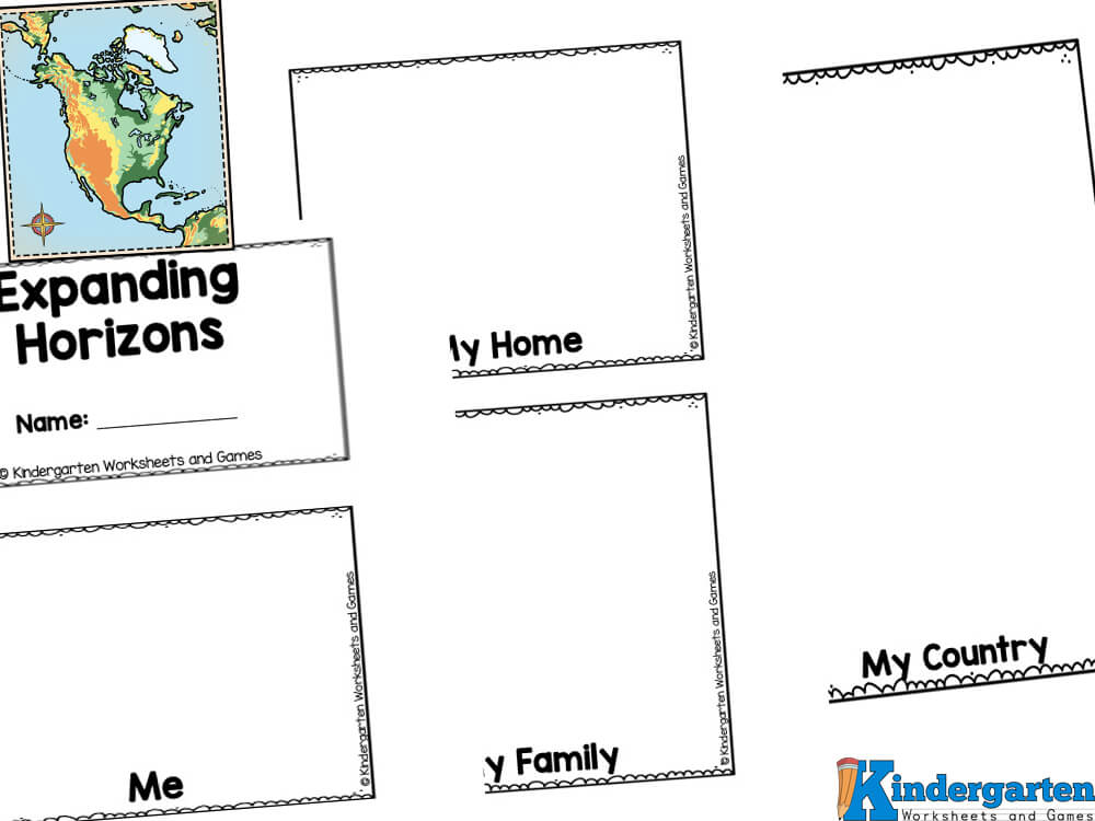 Where do I live Printable Activity for Kindergarten Geography