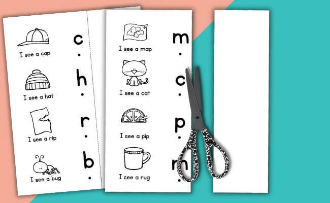 Free Word Families for Kindergarten Printable Flip Book