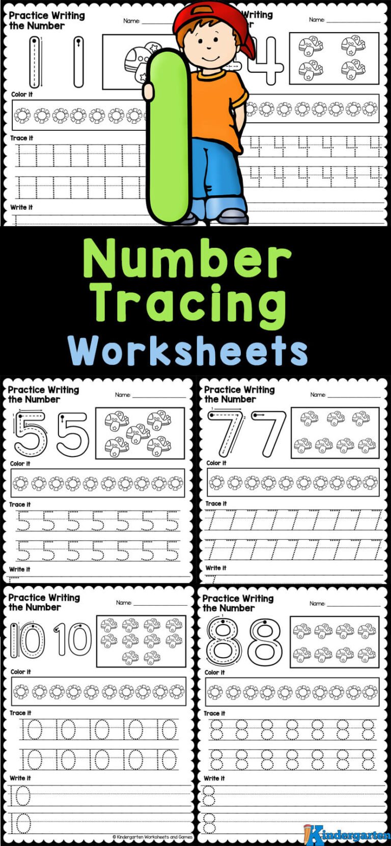 ️ Ones and Tens Place Value Worksheets for Kindergarten Math