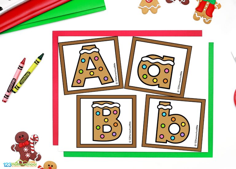 Fun and Festive Gingerbread Cookie Alphabet Match Activity