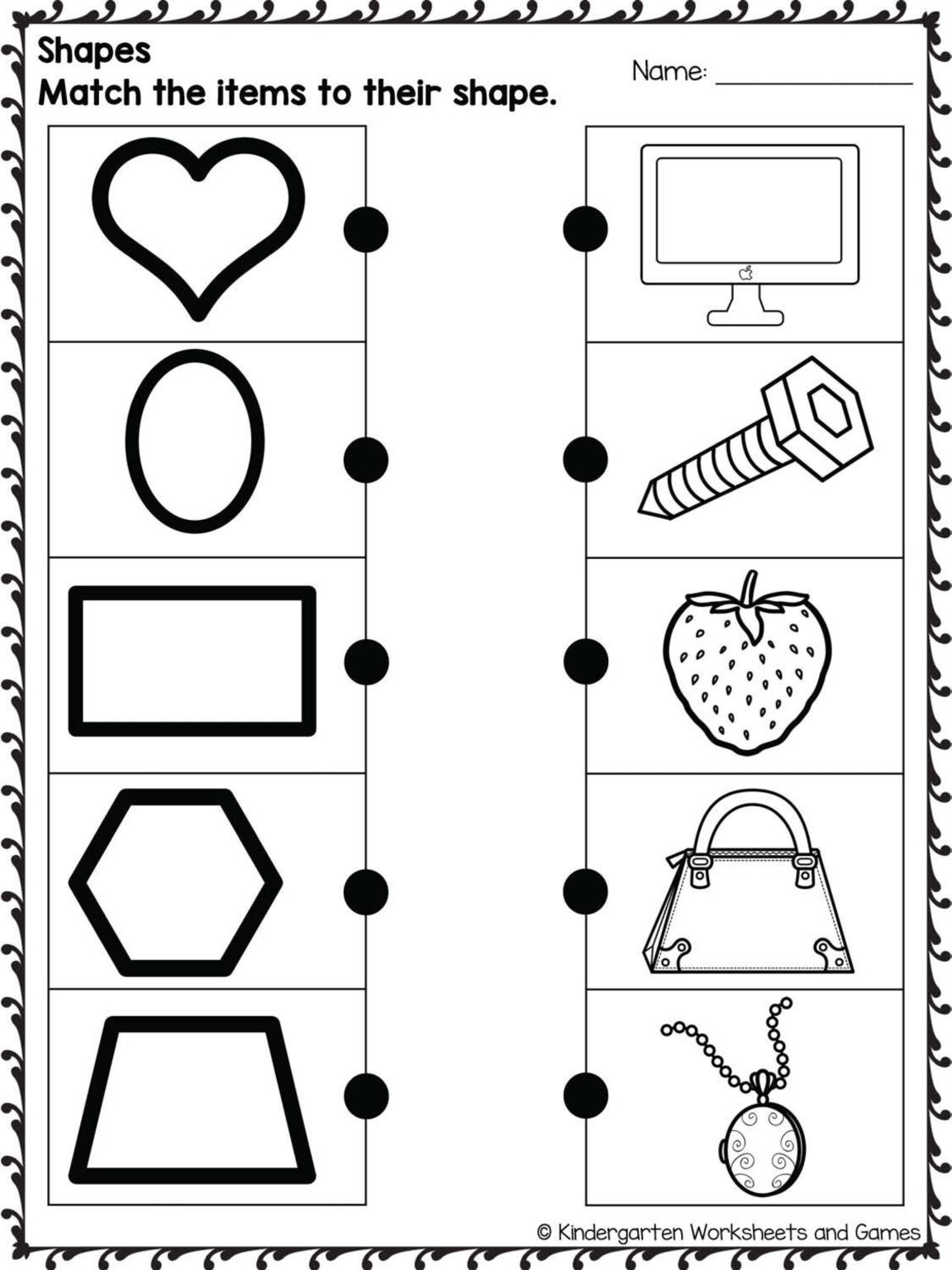 🔺🟢🟦 Free Printable Shapes Worksheets for Kindergarten