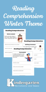Reading Comp - Winter Reading Comprehension Passages for Kindergarten