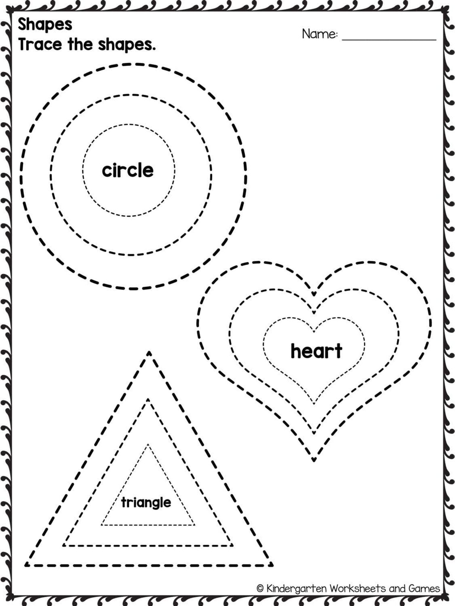 🔺🟢🟦 Free Printable Shapes Worksheets for Kindergarten