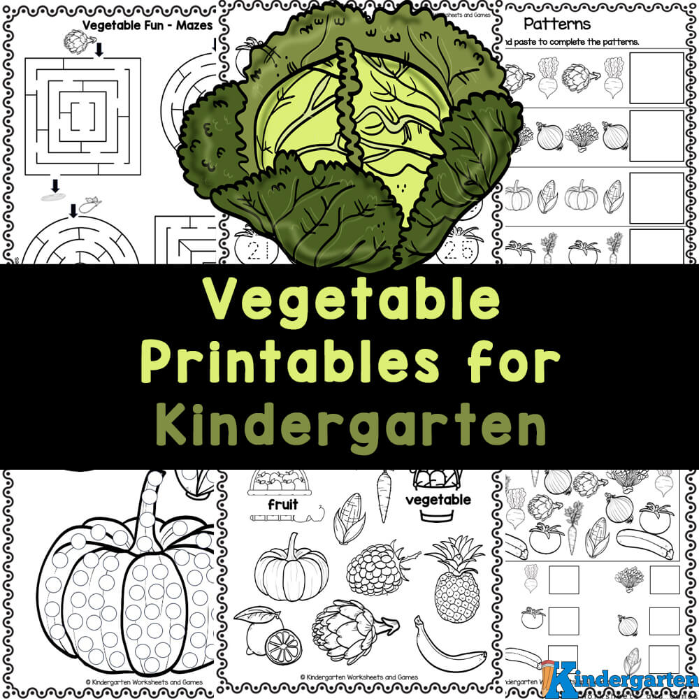 Vegetables Worksheets For Kindergarten Free Worksheets For Kids
