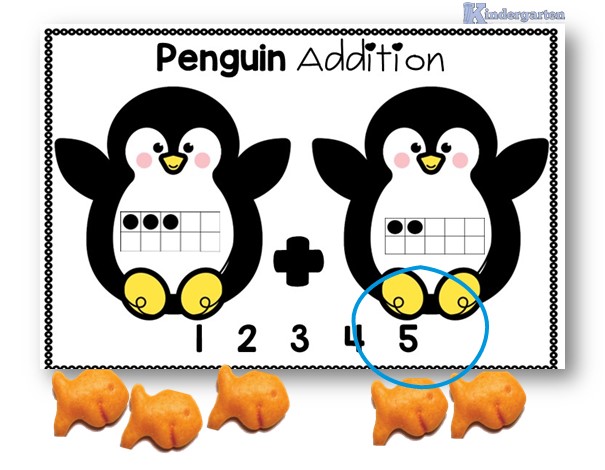 🐧 Penguin Math - Addition within 5 Printable Activity for Kindergarten