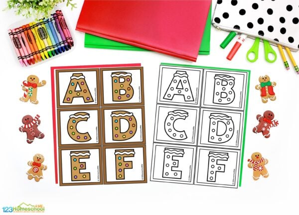 Fun and Festive Gingerbread Cookie Alphabet Match Activity