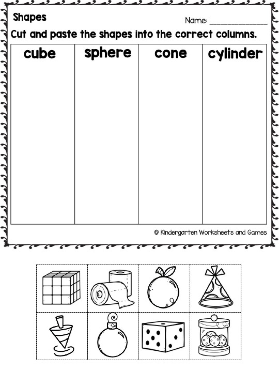 🔺🟢🟦 Free Printable Shapes Worksheets for Kindergarten