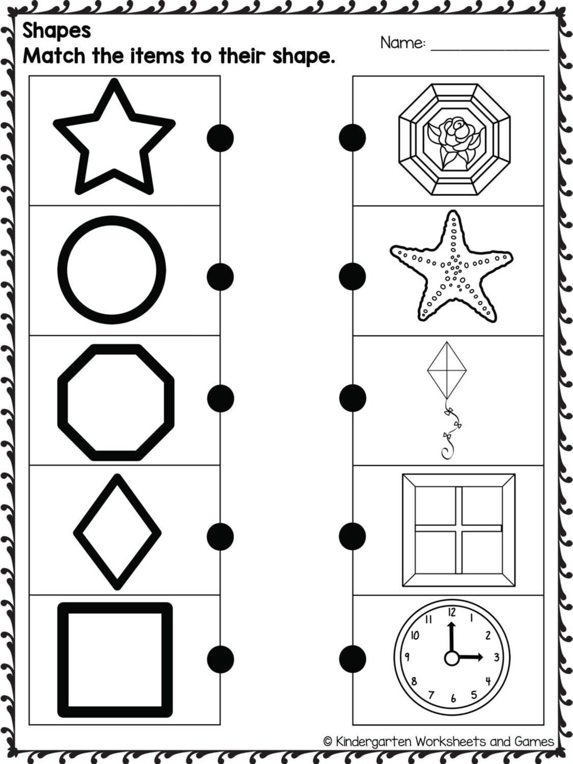 🔺🟢🟦 Free Printable Shapes Worksheets for Kindergarten