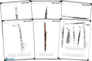 🎺 Free Simple Music Instrument Coloring Pages