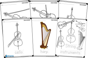 🎺 Free Simple Music Instrument Coloring Pages
