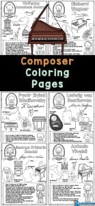 🎼 Legendary Composers Come to Life: Fun Coloring Pages