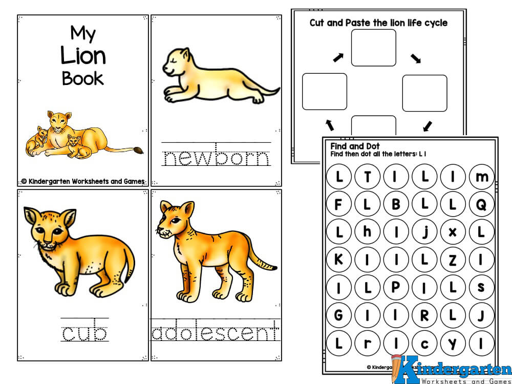 🦁 Free Printable Lion Life Cycle Worksheets for Kids