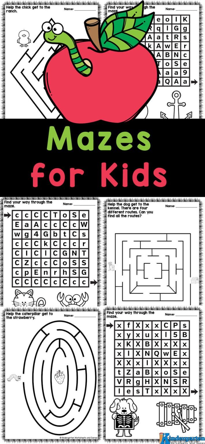 Free Printable Mazes for Kindergarten