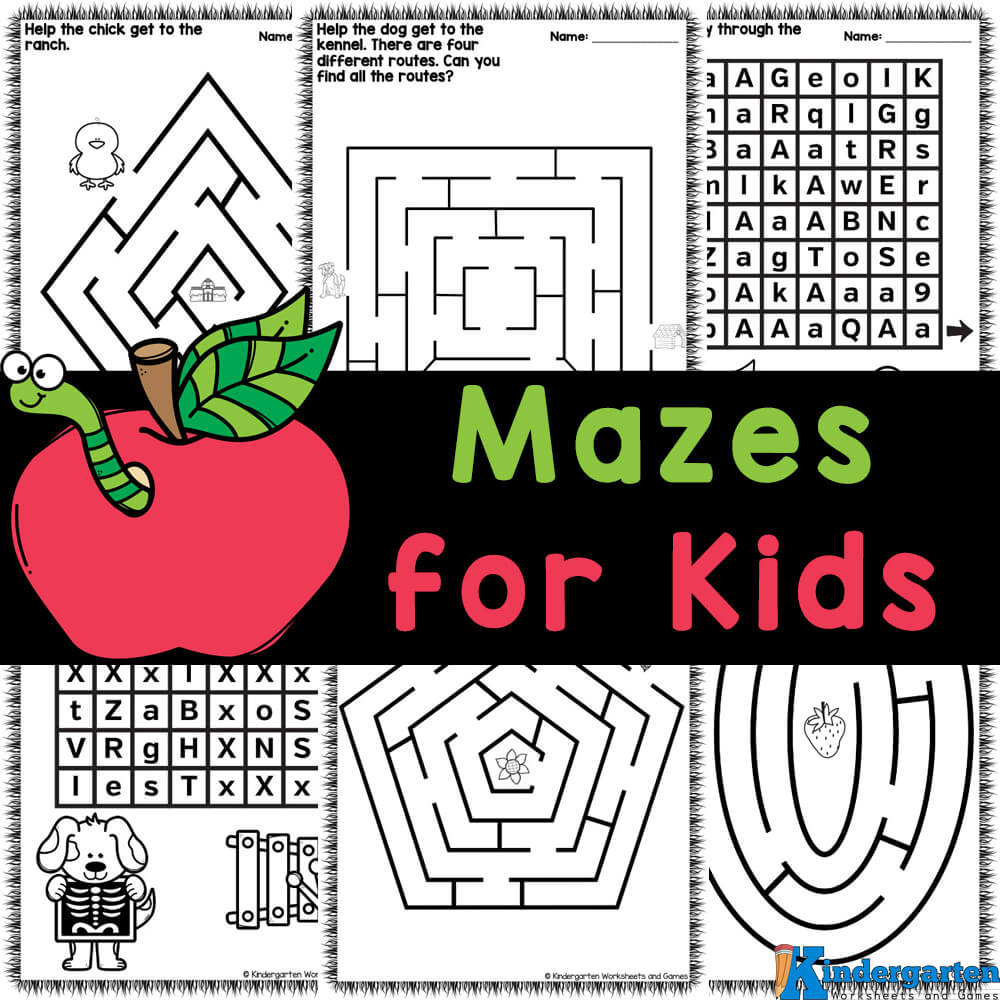 Mazes For Kindergarten