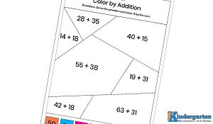 ️ FREE Double Digit Addition Worksheets for Kindergarten