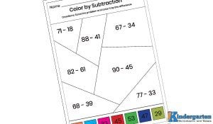 ️ FRE 2 Digit Subtraction Worksheets for Kindergarten