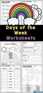 FREE Printable 12 Months of the Year Worksheets for Kindergarten
