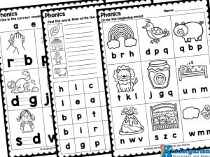 Kindergarten Phonics Worksheets - Fun & Free Exercises