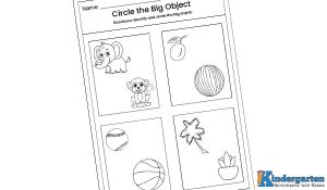 Big and Small Worksheets for Kindergarten