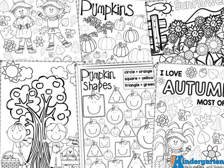 Autumn Coloring Pages Free Printable Sheets