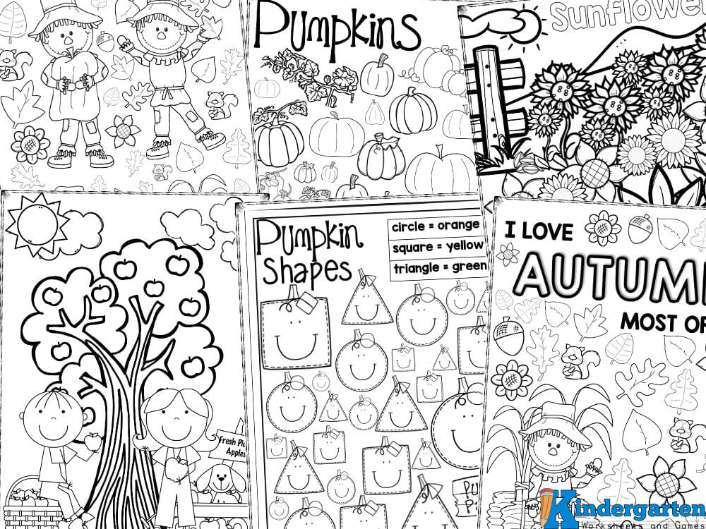 Autumn Coloring Pages Free Printable Sheets