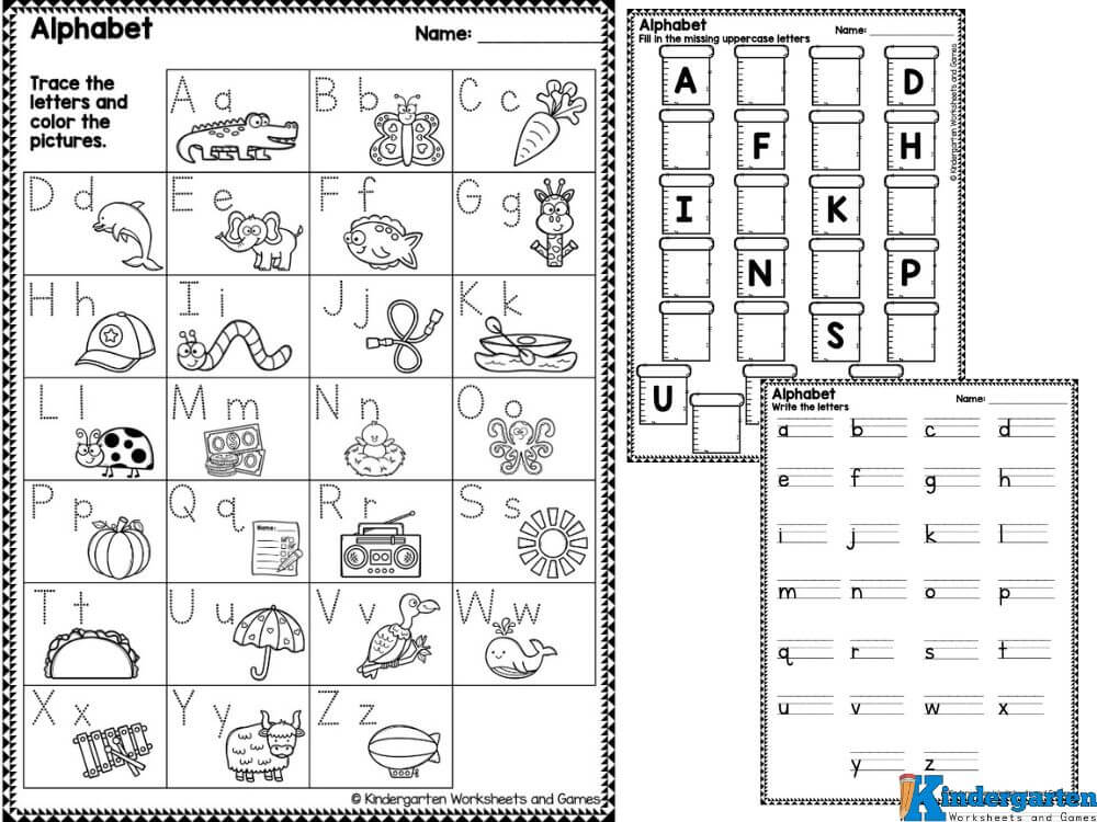 Free Alphabet Sheets for Kindergarten