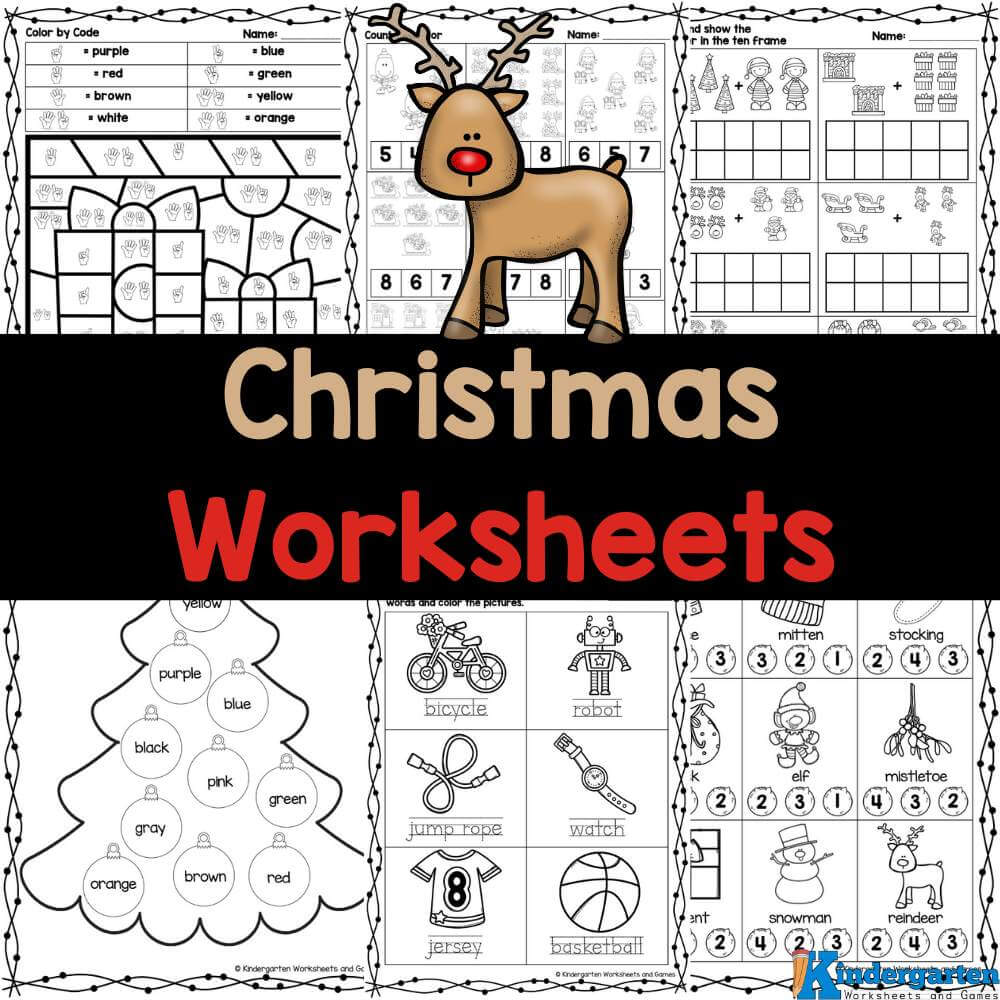 Christmas Worksheets For Kindergarten Christmas Activities
