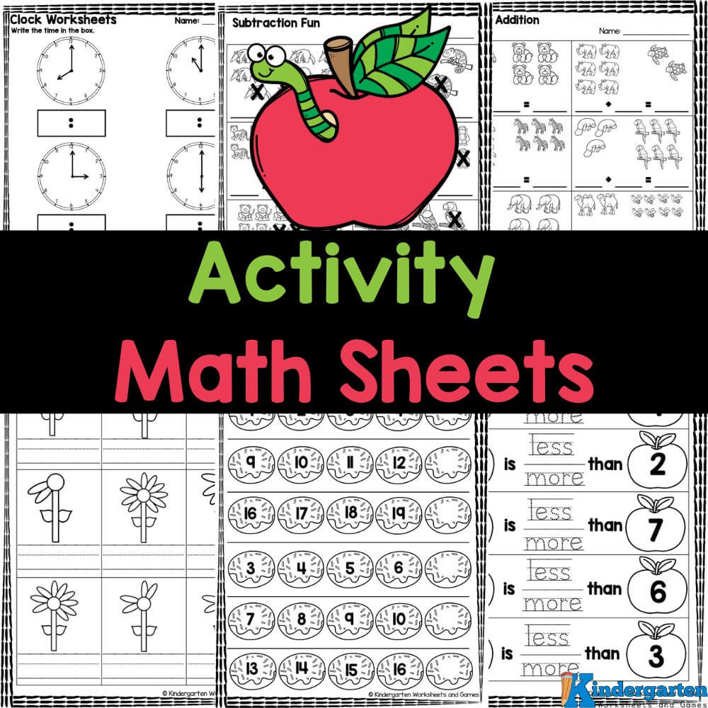 Math Worksheets For Preschool Free Printable (20+ Sheets) Math